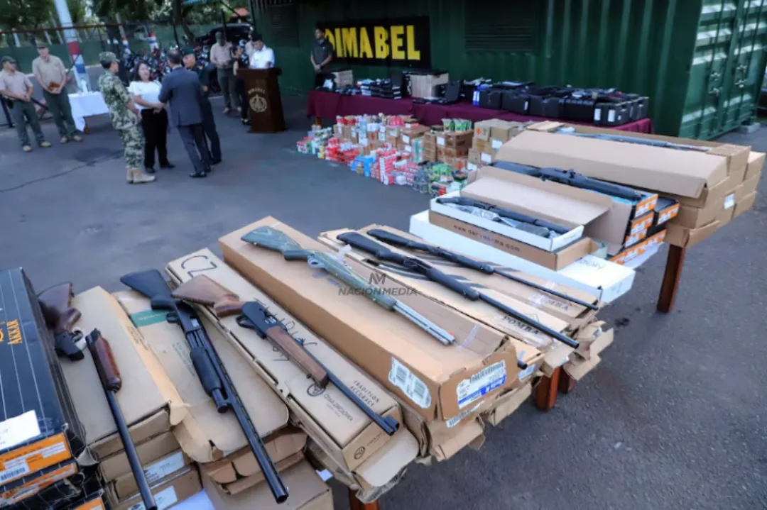 Incautan 186 armas y 127.000 municiones de cinco locales comerciales irregulares - Radio Amambay